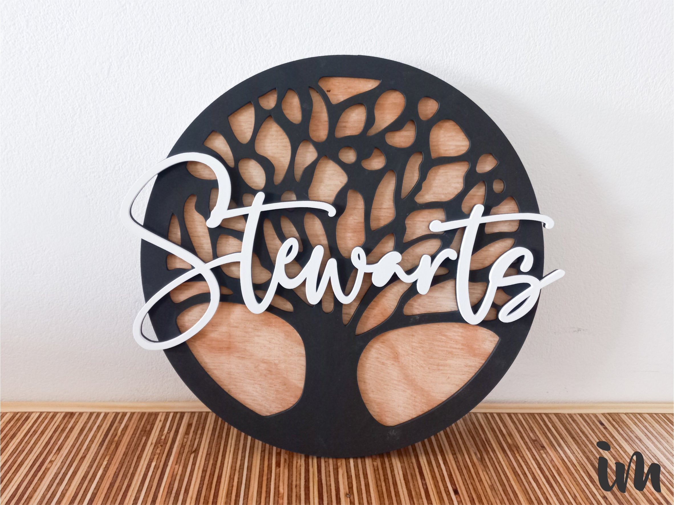 Family Tree – Iets Moois - Hout & Sticker Dekor