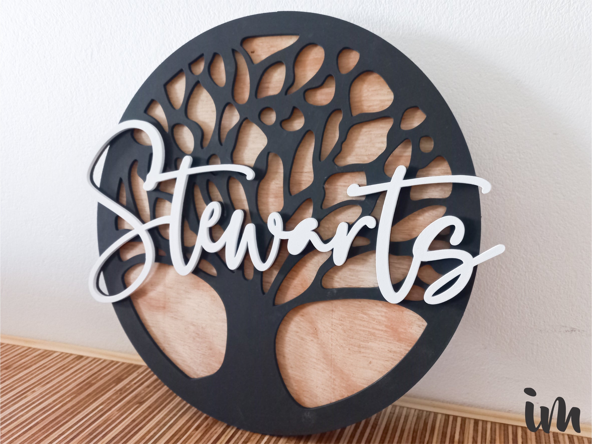 Family Tree – Iets Moois - Hout & Sticker Dekor